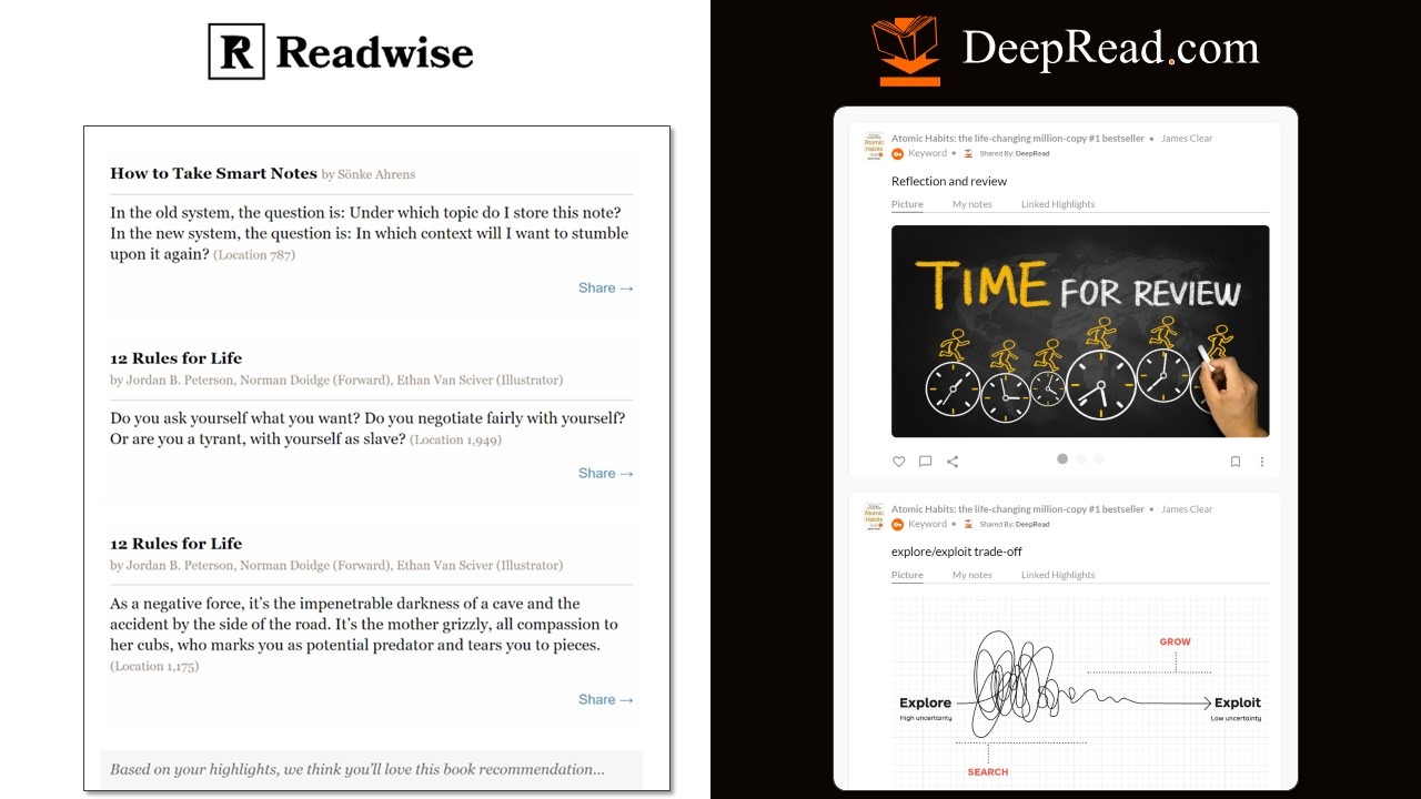 Readwise vs DeepRead